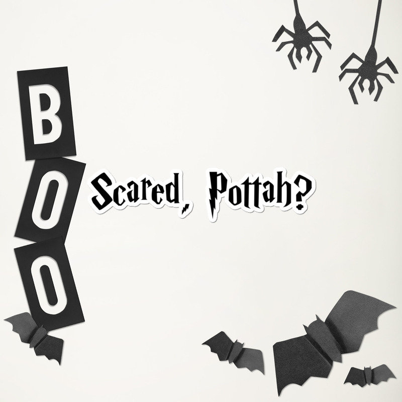 Harry Potter Sticker // "scared, Pottah?" - Etsy