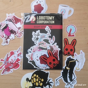 Lobotomy Corporation Sticker Pack | Pack of Eight Stickers for Craft ...