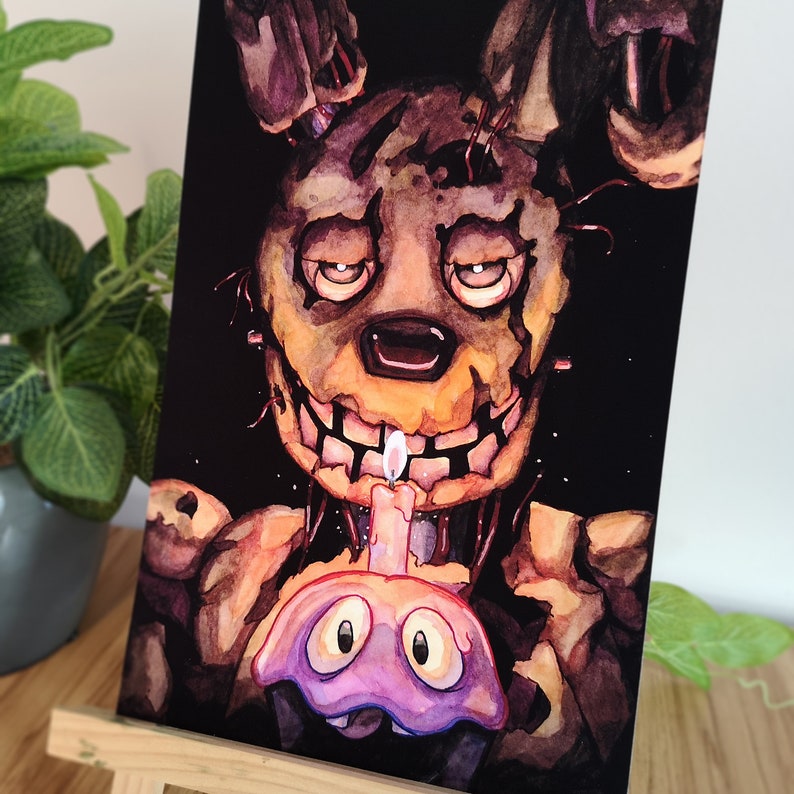 FNAF Art Print Celebrate Five Nights at Freddy's - Etsy