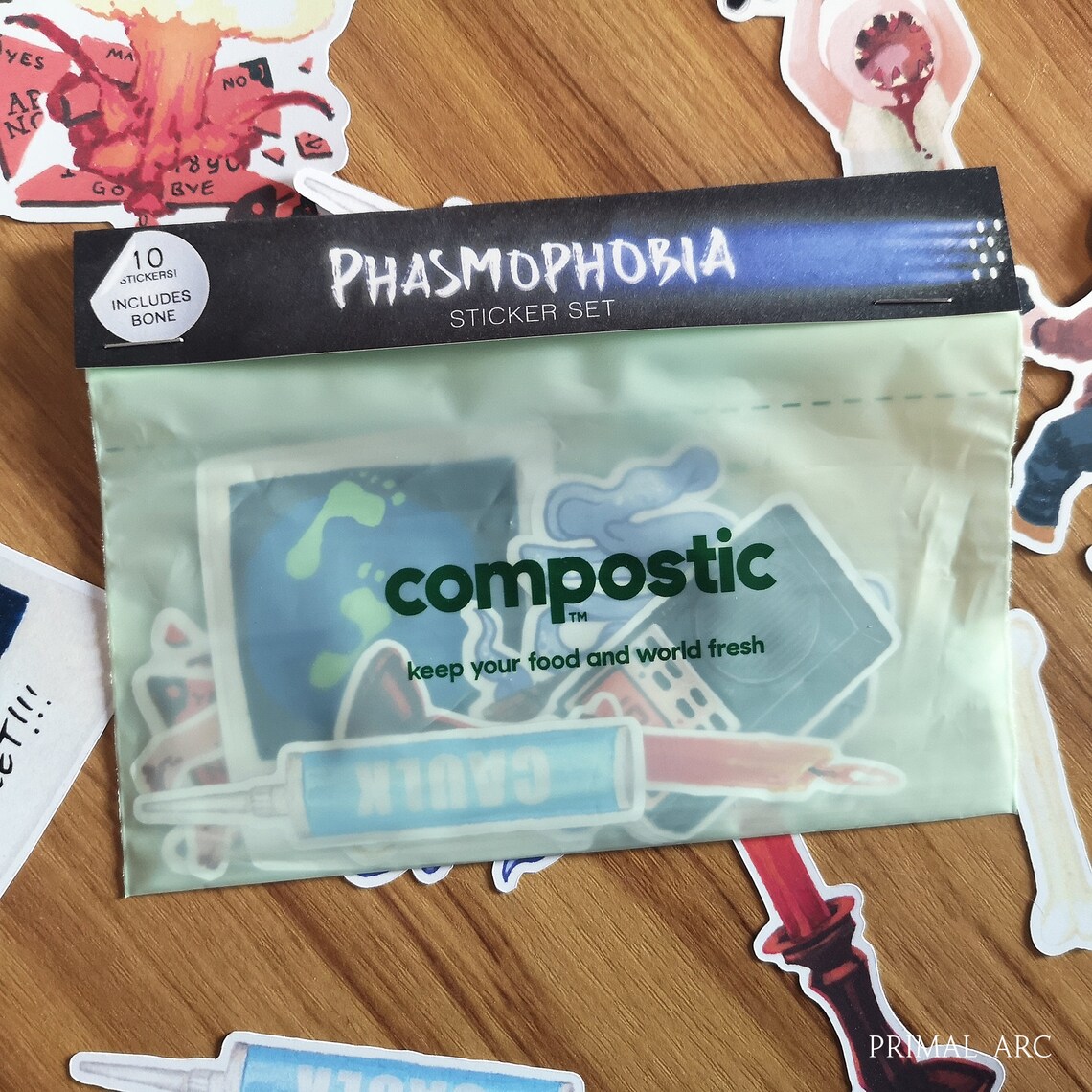 Phasmophobia Sticker Set Pack of Ten Paper Stickers - Etsy