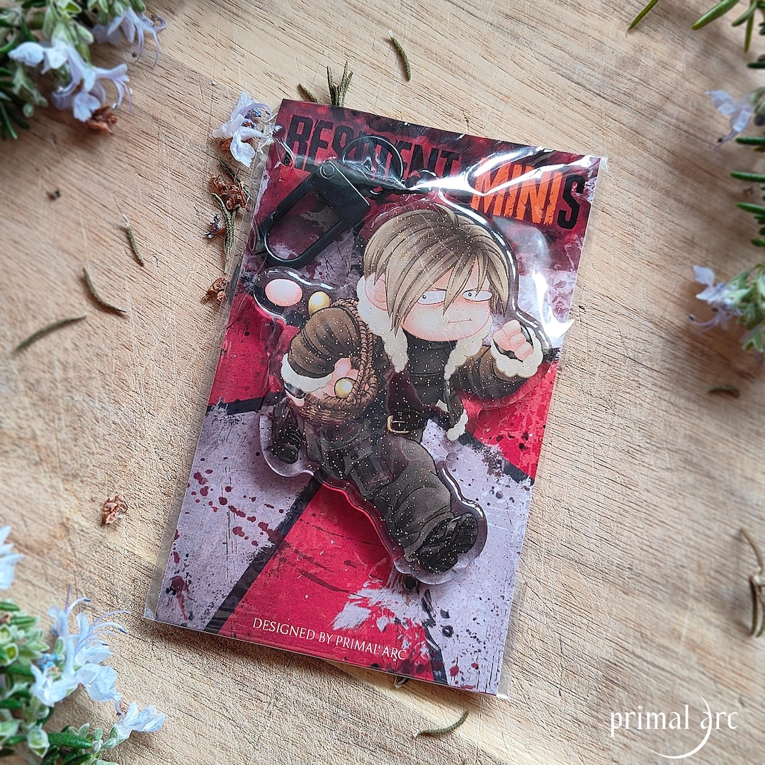 Leon Kennedy Chibi Acrylic Charm Resident Evil 4 - Etsy