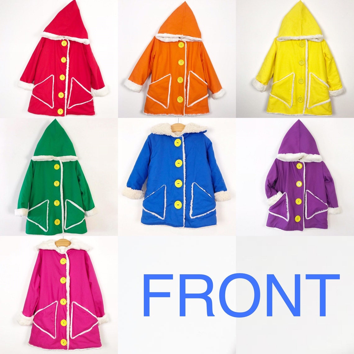 Rainbow Coat / Colourful /bright /jacket - Etsy