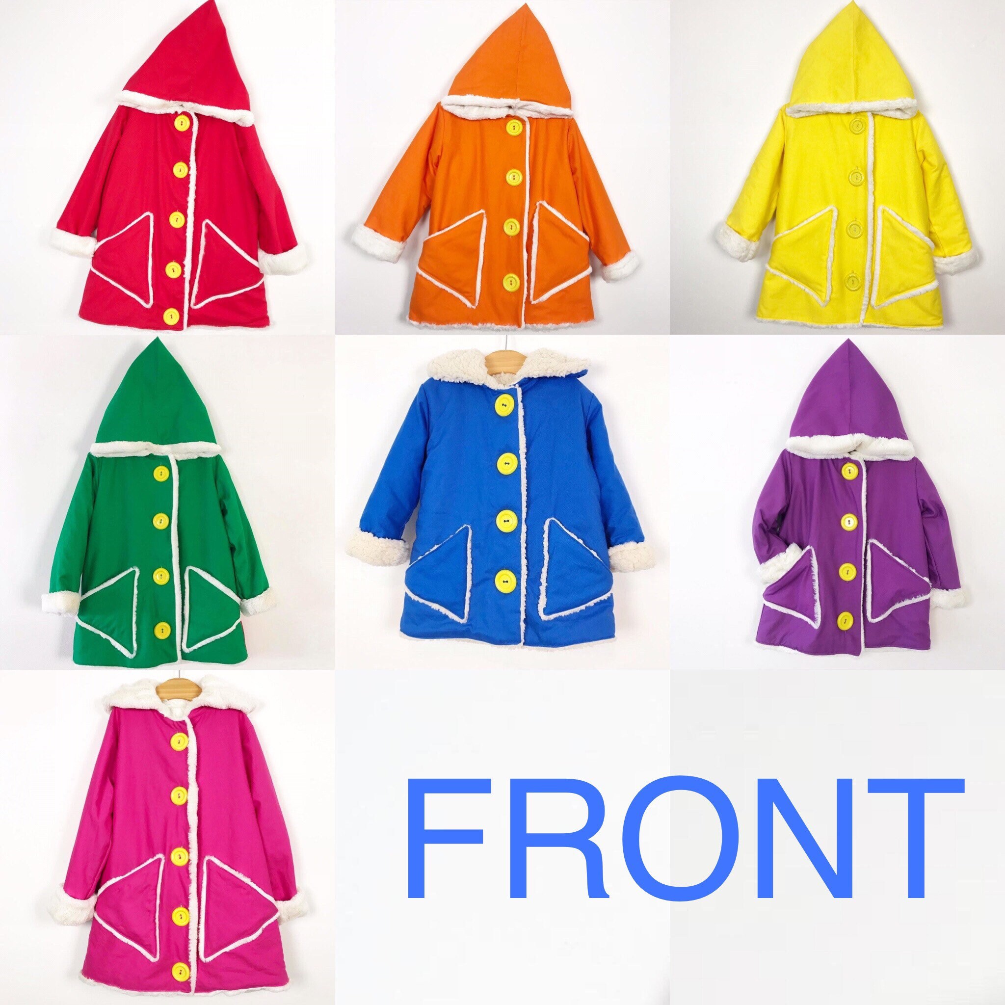 Rainbow Coat / Colourful /bright /jacket | Etsy