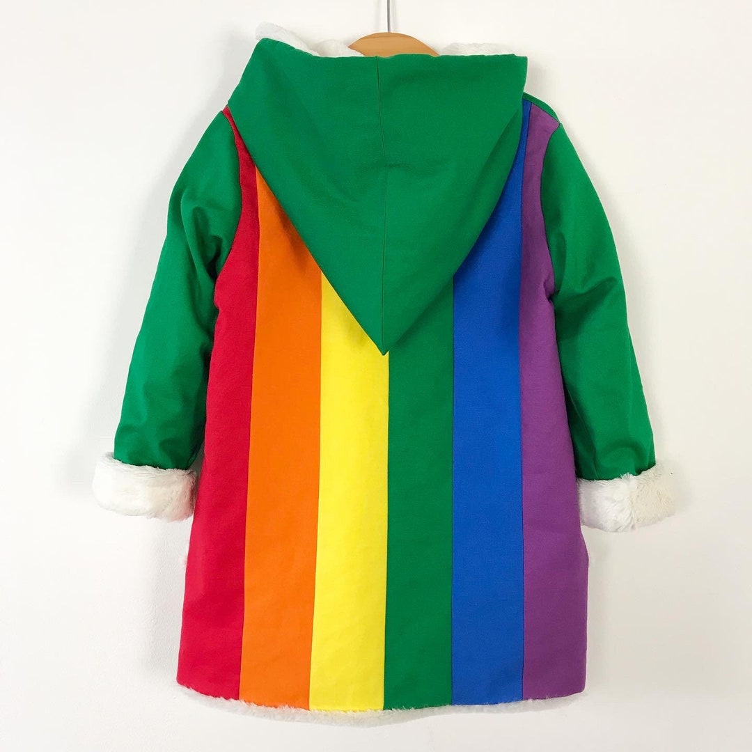 Rainbow Coat / Colourful /bright /jacket - Etsy