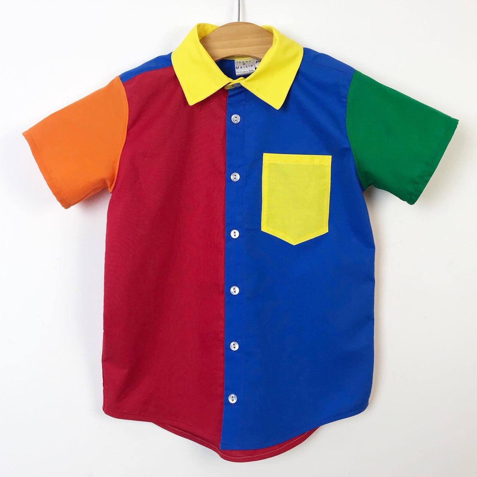 Multicoloured Shirt / Smart / Rainbow Shirt / Colourful - Etsy