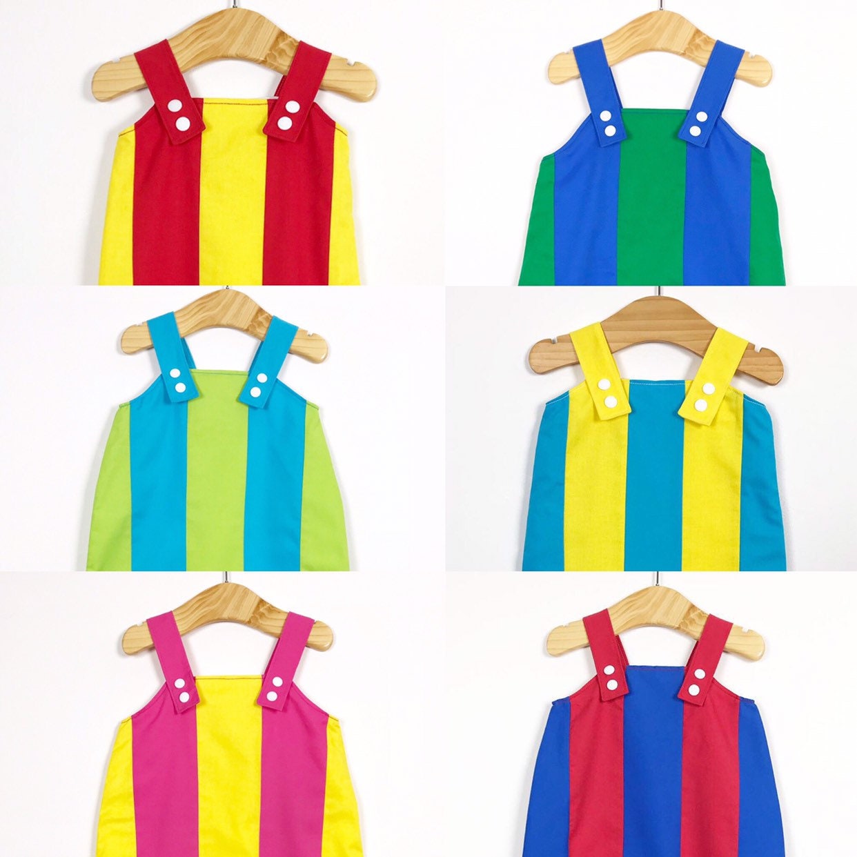 Custom Colour Baby Dungarees / Custom / Striped / Colourful / - Etsy