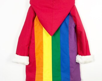 Rainbow Coat / Colourful /bright /jacket | Etsy