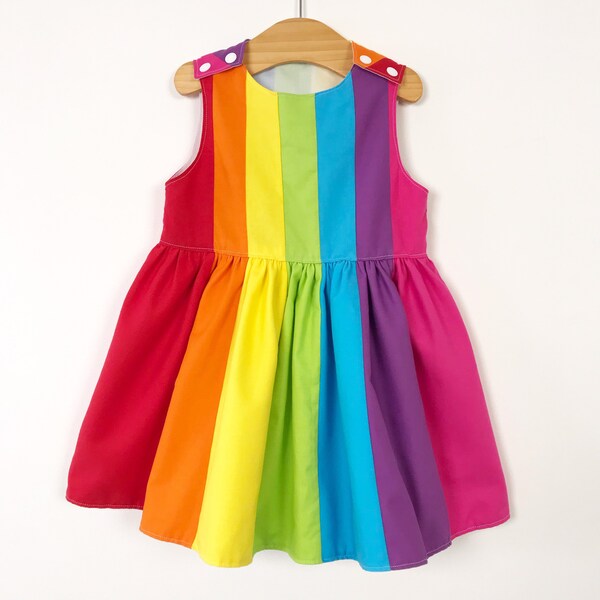 Rainbow Party Dress - Etsy