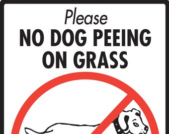 No dog peeing signs | Etsy