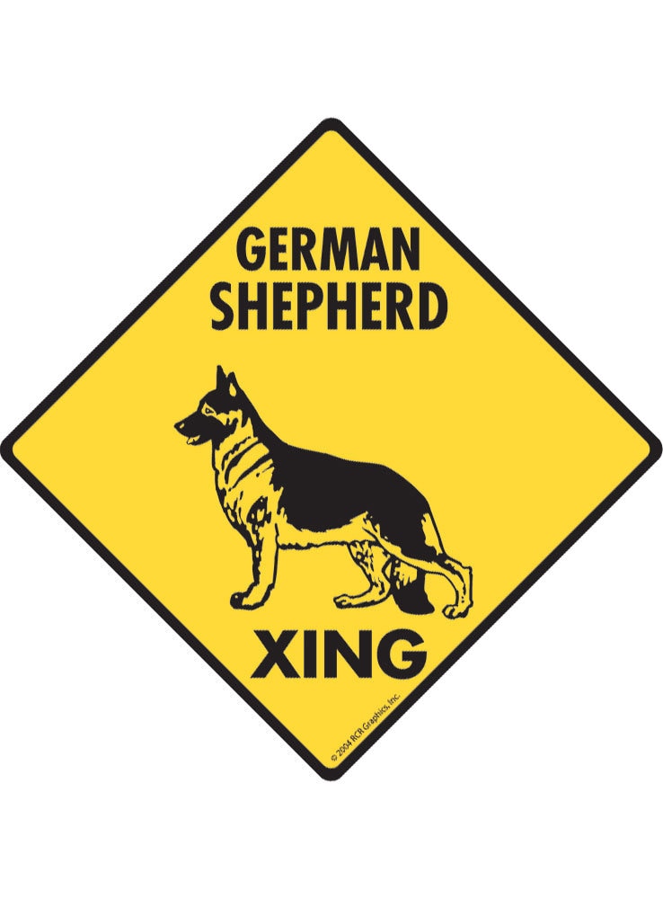 German Shepherd Warning Vinyl Sign - Etsy