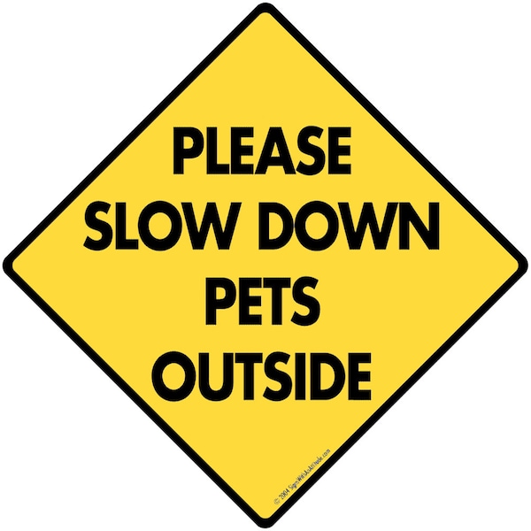 Slow Down Signs - Etsy