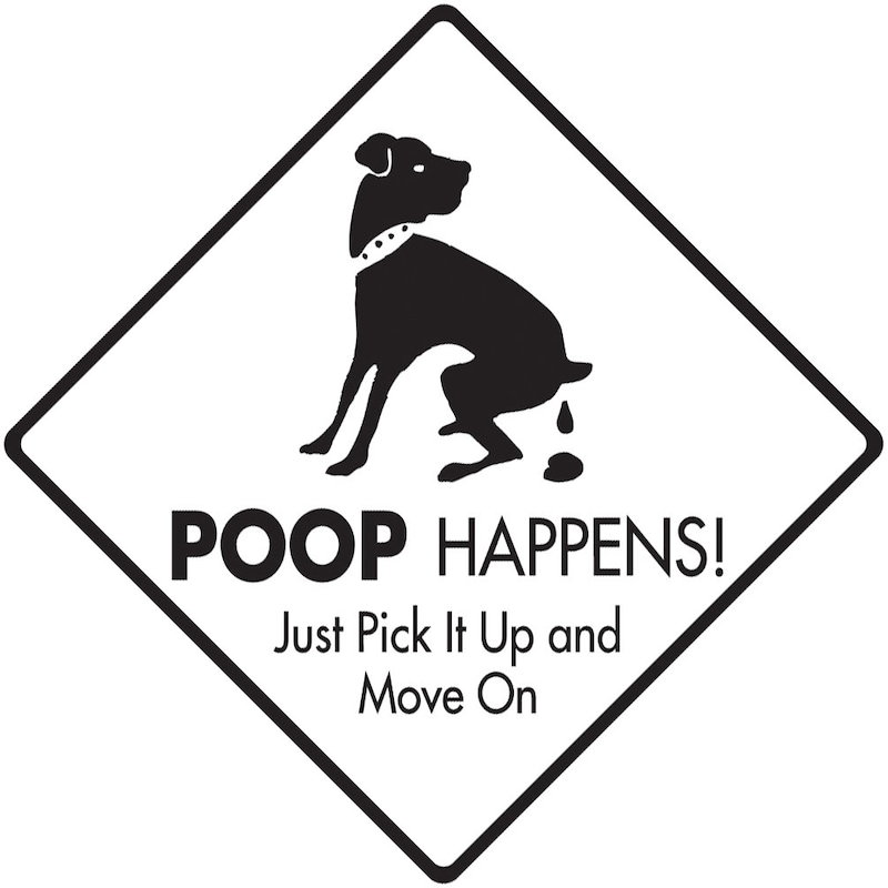 Dog Poop Sign - Etsy