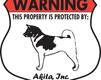 Akita Dog Sign | Etsy