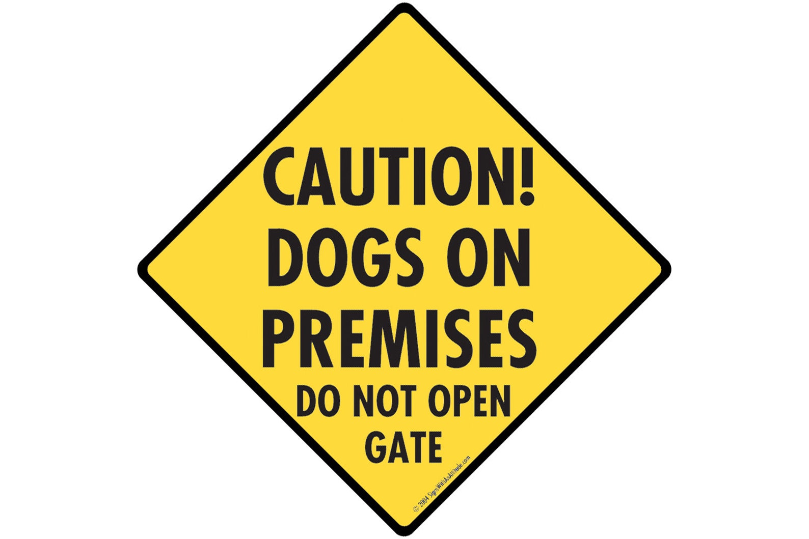 Caution Dogs on Premises Do Not Open Gate Aluminum Dog Sign - Etsy