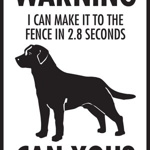 Warning Labrador Retriever Property Protected and Beware | Etsy