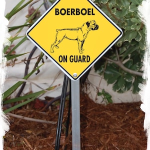 Warning! Boerboel on Guard Aluminum Dog Sign or Vinyl Sticker - Etsy