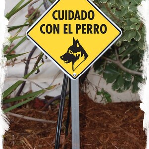 Cuidado Con El Perro (spanish Beware of Dog) Aluminum Dog Sign or Vinyl ...