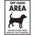 Potty Area Sign - Dog Pooping Potty Area Yard Exterior Rust Free ...