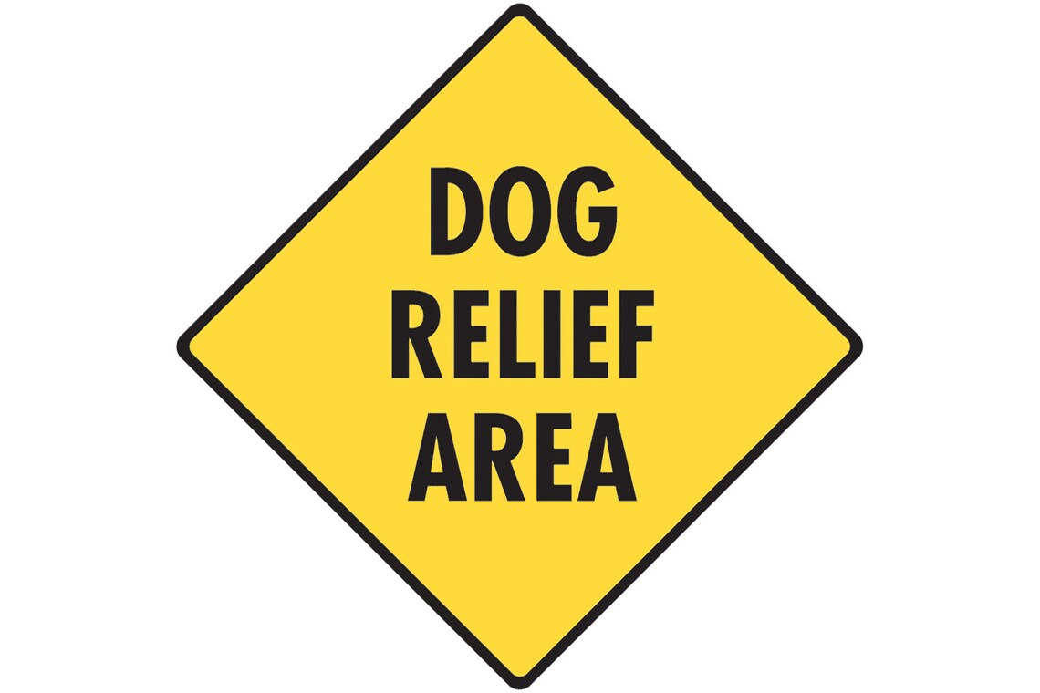 Potty Area Sign Dog Relief Area Yard Exterior Rust Free - Etsy