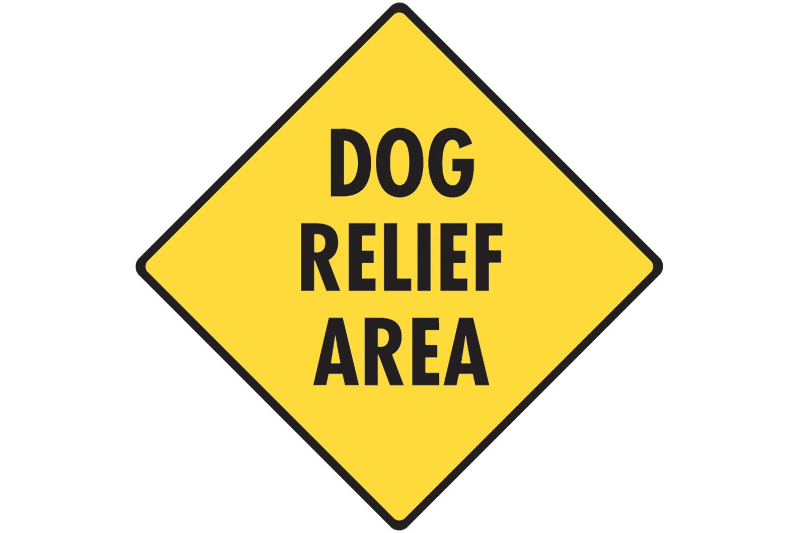 Potty Area Sign Dog Relief Area Yard Exterior Rust Free - Etsy