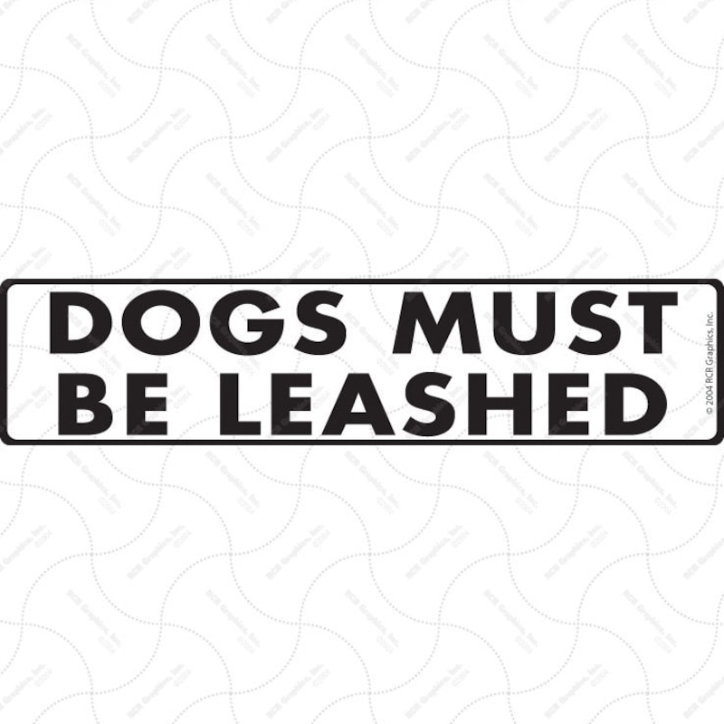 Dog Leash Signs - Etsy