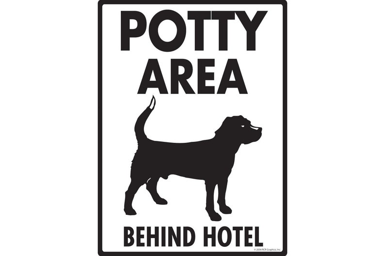Potty Area Sign Dog Standing Potty Area Yard Exterior Rust - Etsy