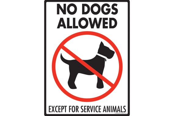 No Dog Sign