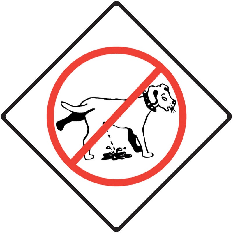 Dog No Pee Sign - Etsy