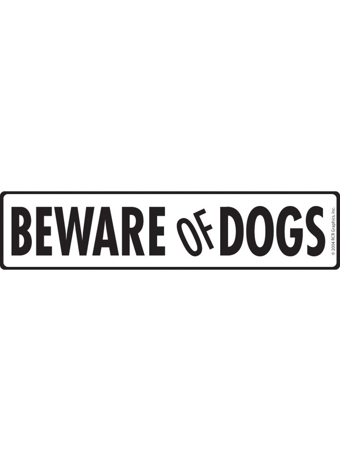 Warning! Beware of Dogs Aluminum Dog Sign and Sticker - Etsy