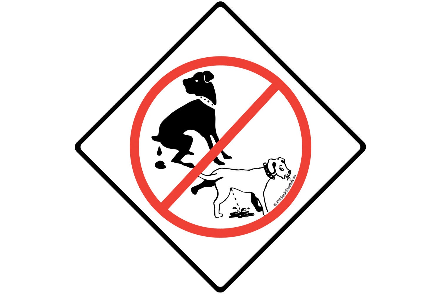 No Dog Pooping and Peeing Exterior Dog Poop Aluminum Sign or - Etsy Canada