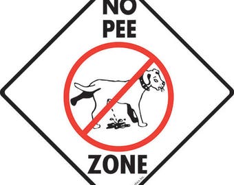Dog No Pee Sign - Etsy