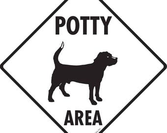 Dog Potty Area Sign | Etsy