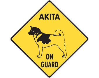 Akita Warning Sign - Etsy