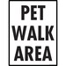 Potty Area Sign - off Leash Area Yard Exterior Rust Free Aluminum Dog ...