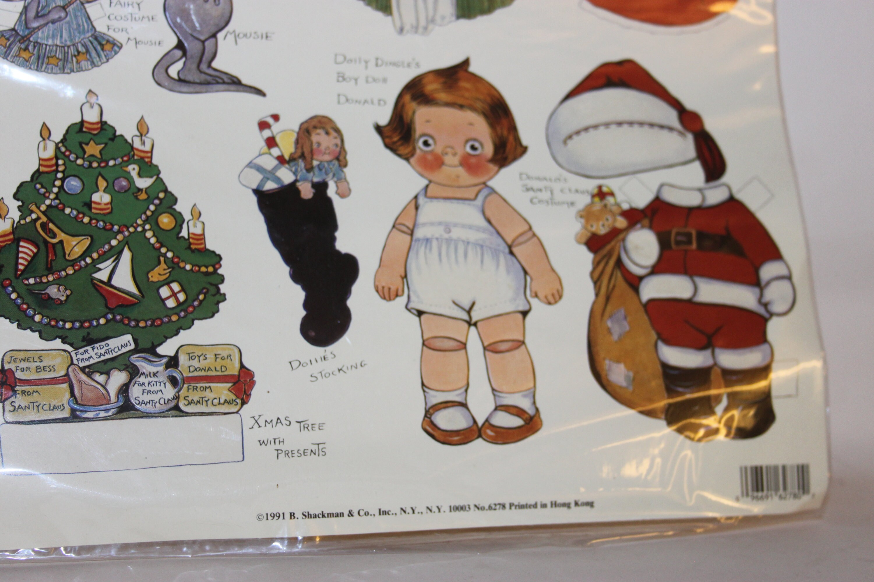 Dolly Dingle Christmas Cut-out Paper Dolls, Grace G Drayton, 1991 ...