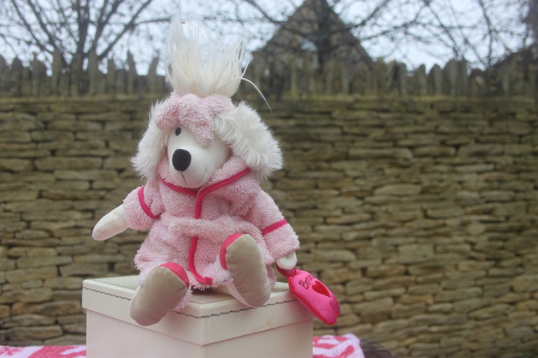 Vintage Jellycat Sleepyhead Poodle With Card Tag C2002 J406, Plush Toys ...