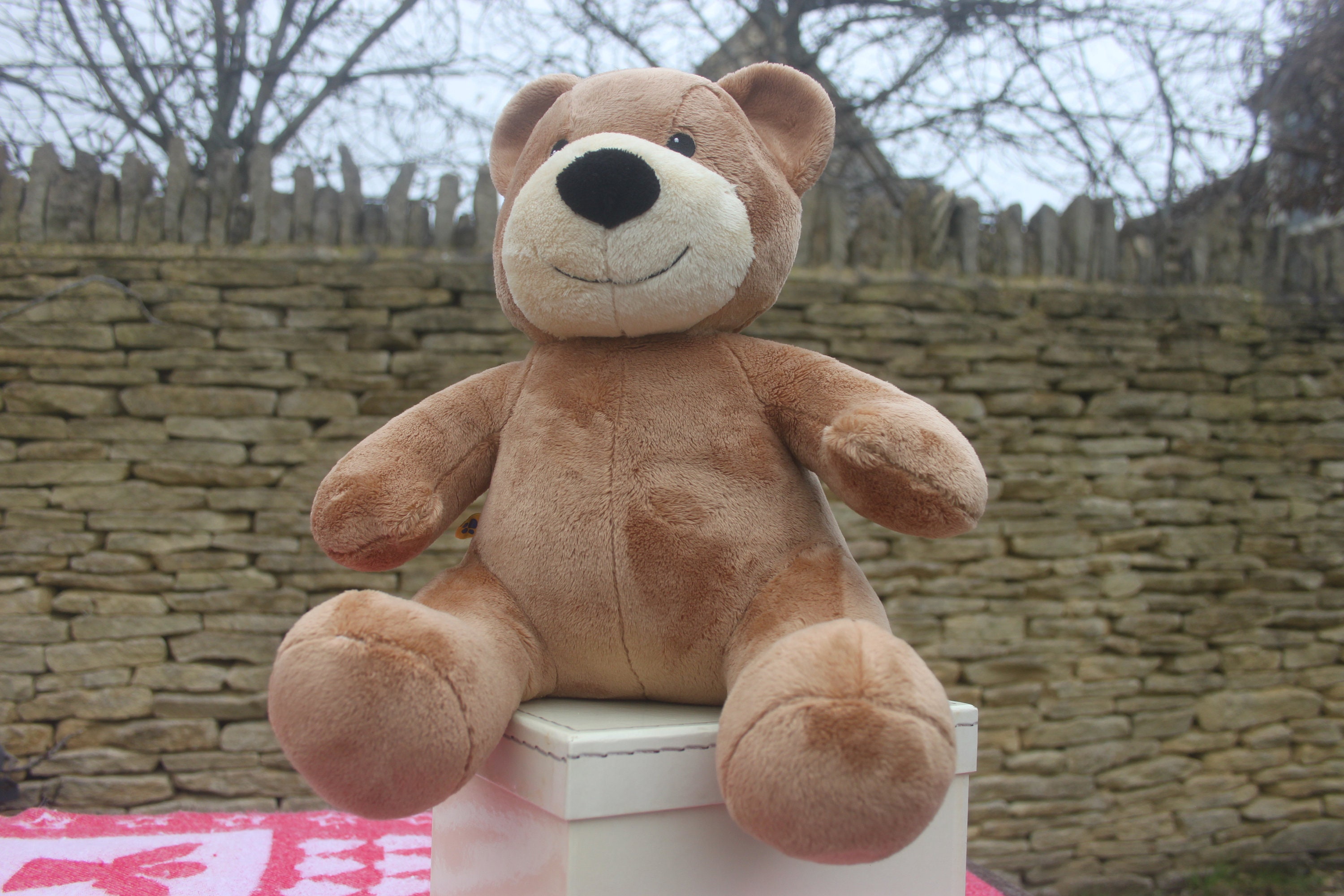 Largish Brown & Beige Build a Bear Plush Toy 28 Cms Sitting Position ...