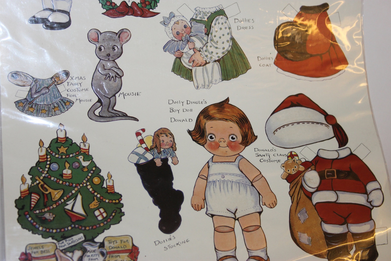 Dolly Dingle Christmas Cut-out Paper Dolls, Grace G Drayton, 1991 ...
