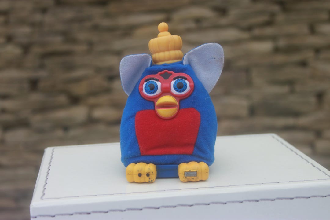 Vintage Mcdonalds Furby Mcfurby Blue With Yellow Crown, Children's Toys ...