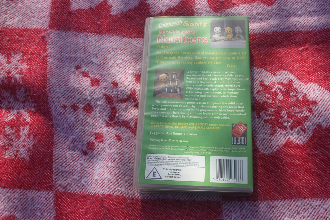 Learn With Sooty VHS Video Have Fun With Numbers 1989 - Etsy UK