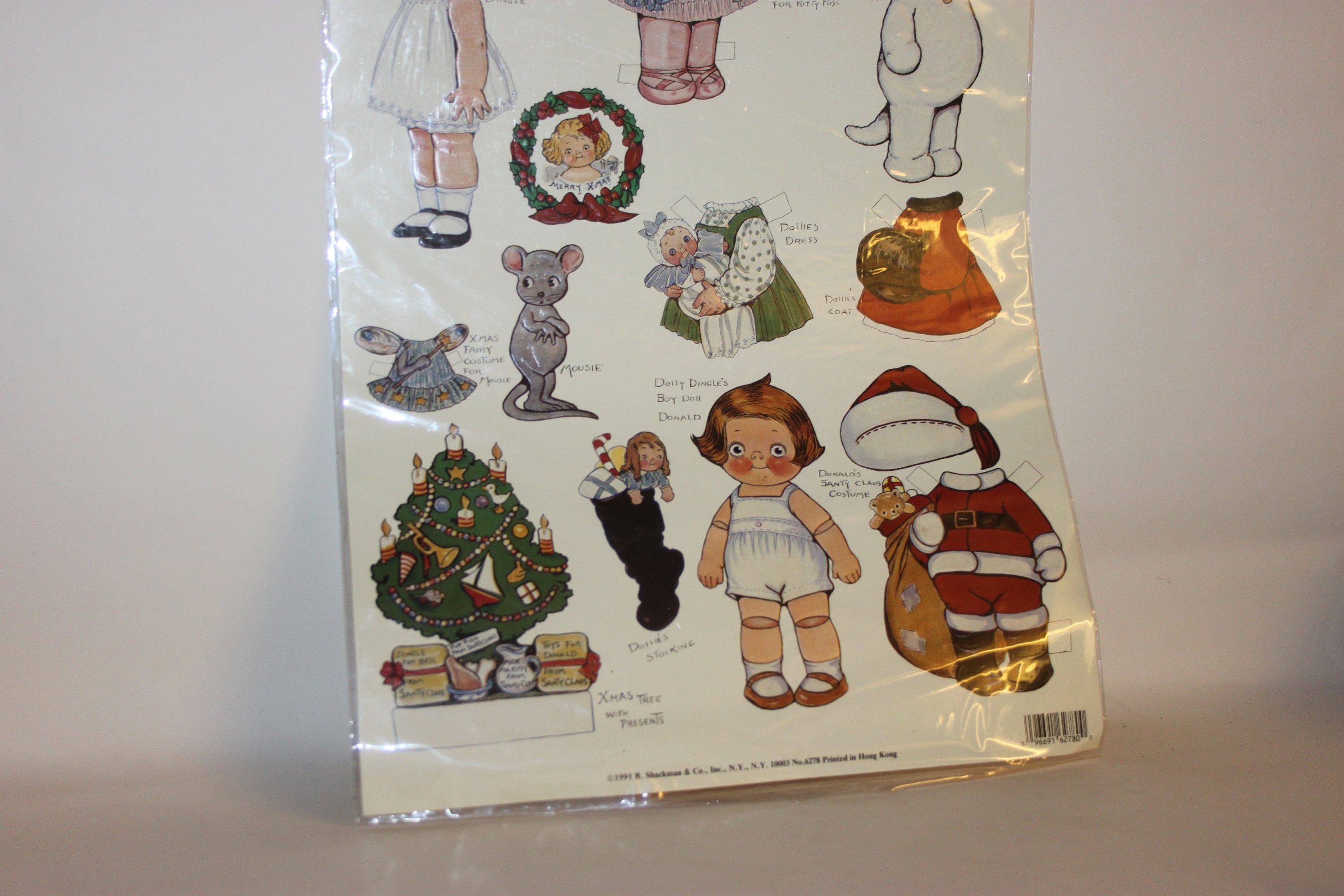 Dolly Dingle Christmas Cut-out Paper Dolls, Grace G Drayton, 1991 ...