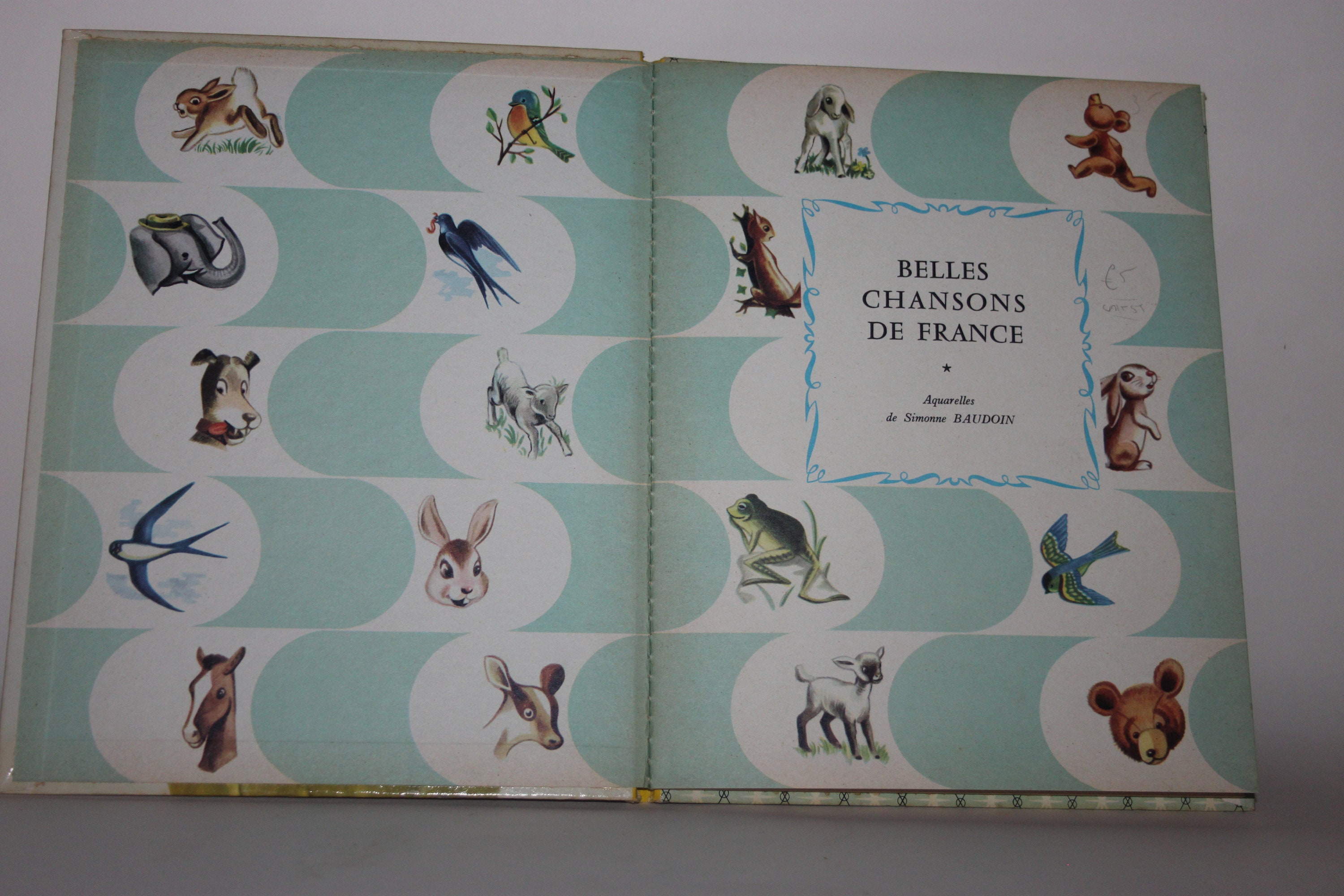 Vintage Childrens Picture Book, Belles Chansons De France, Simonne ...