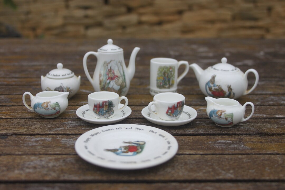 Wedgwood Peter Rabbit Miniature Tea & Coffee Set With 9 Pieces - Etsy