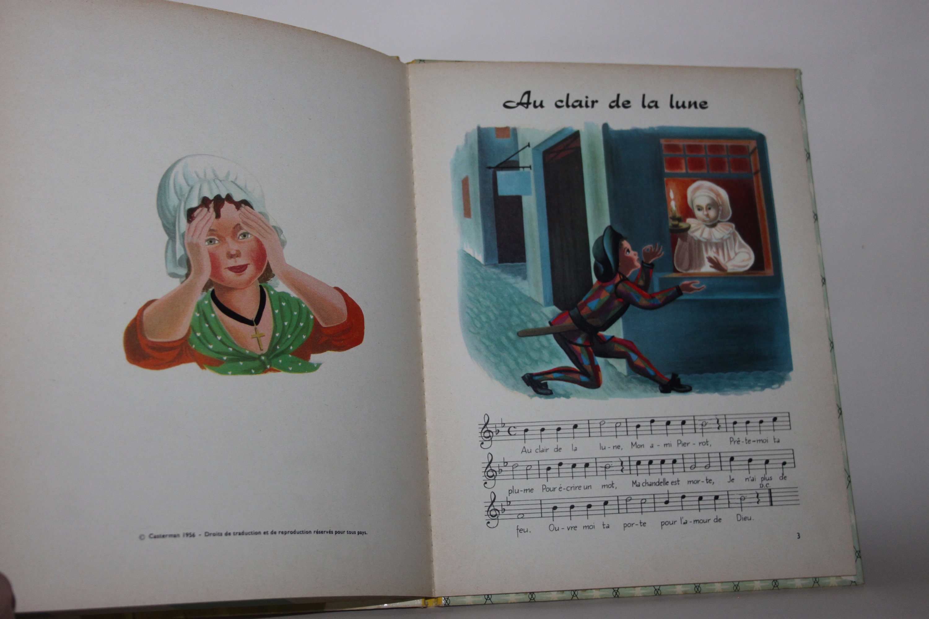 Vintage Childrens Picture Book, Belles Chansons De France, Simonne ...