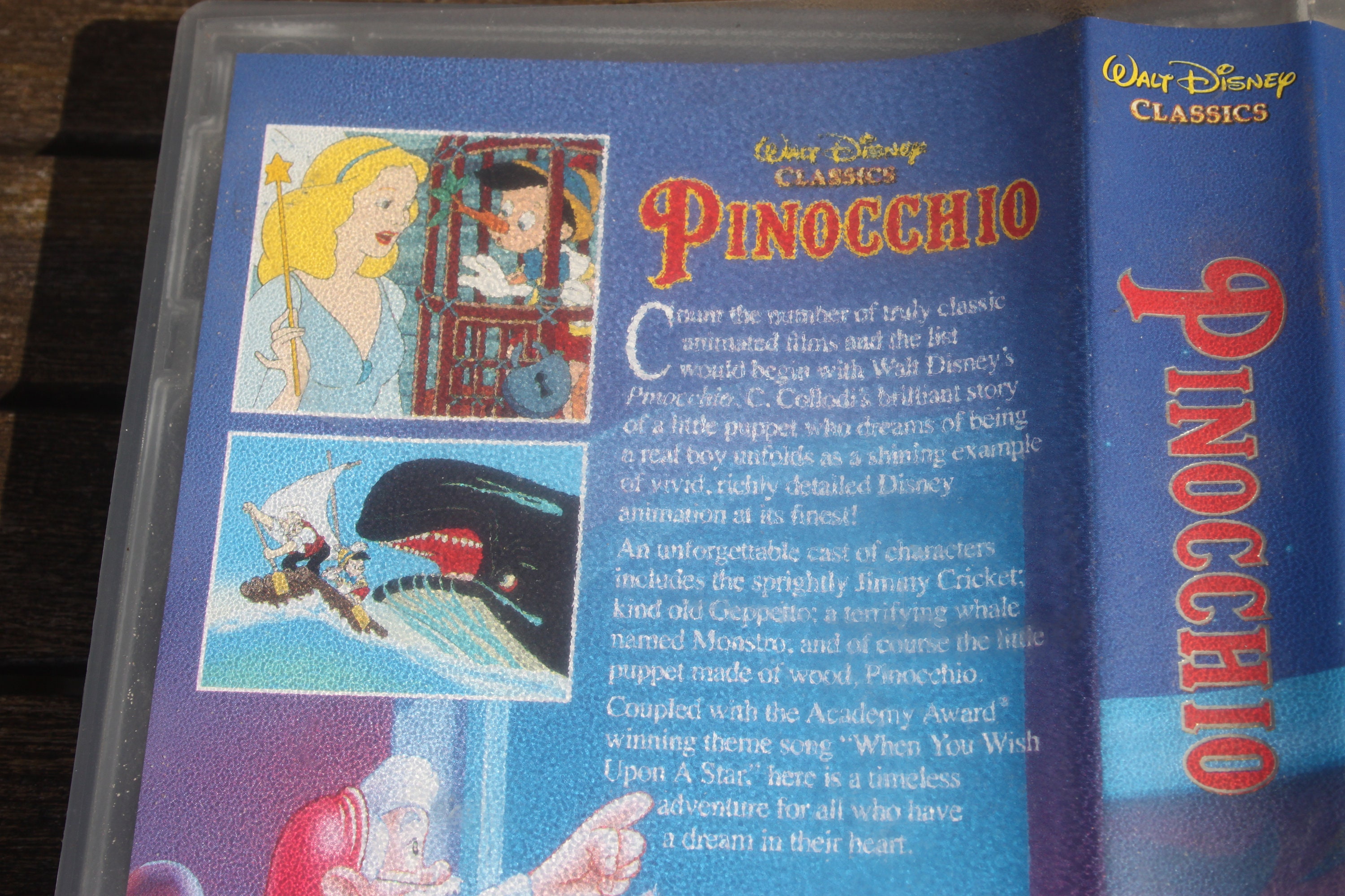 Pinocchio, Disney VHS Video Film, 1990s Children's Films, Walt Diney ...