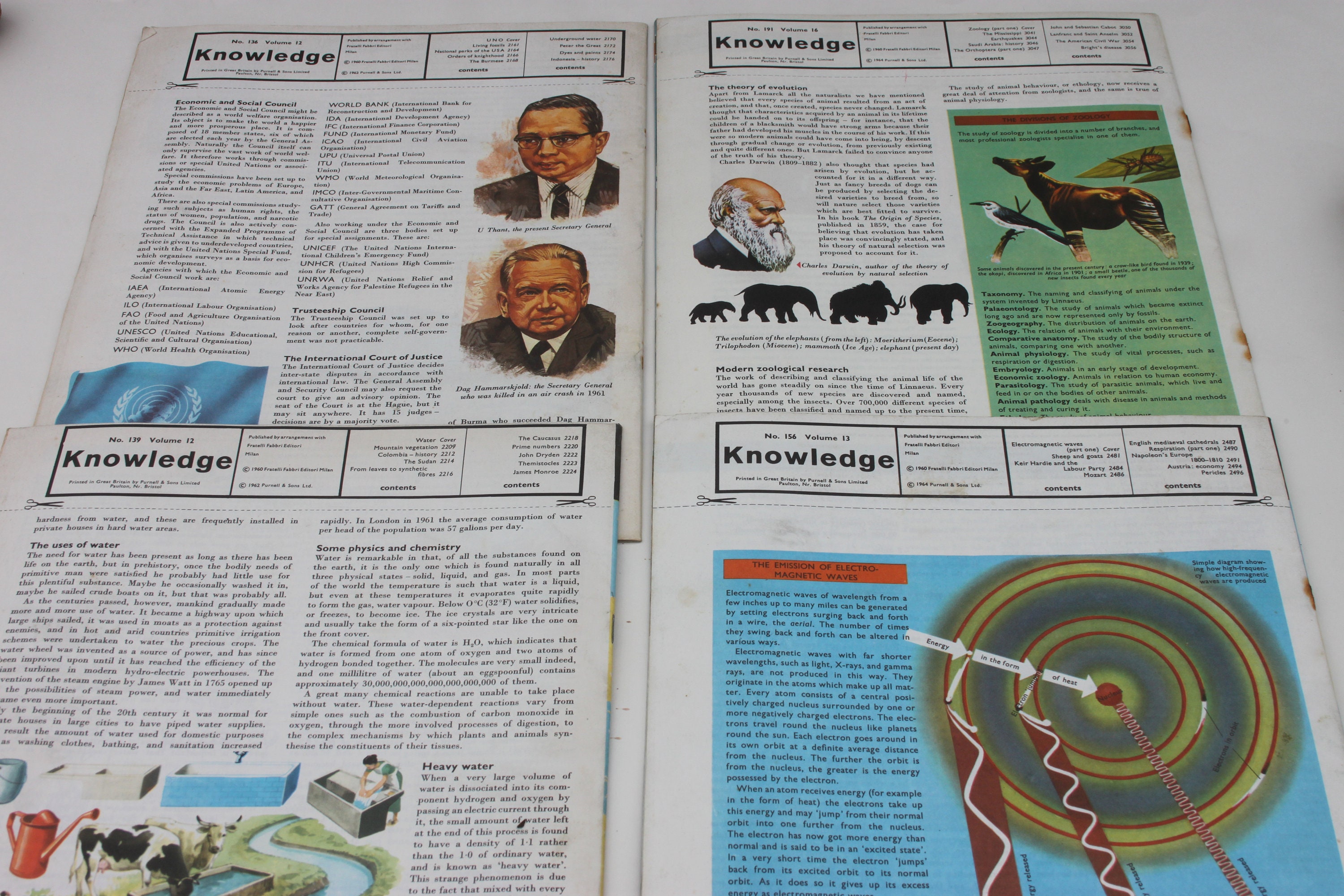 Knowledge children's magazine, vintage 1960s factual information ...