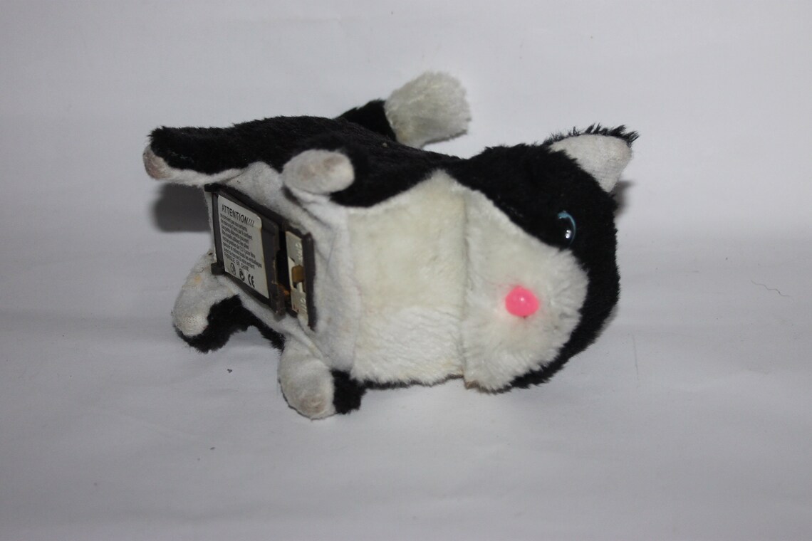 Vintage Black Cat Mechanical Toy Squeaker Battery Cover - Etsy