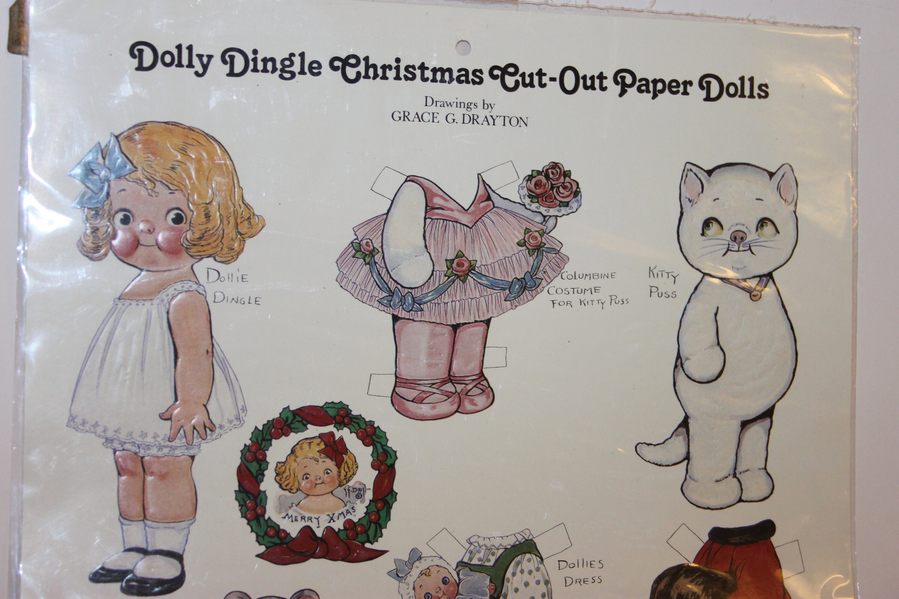 Dolly Dingle Christmas Cut-out Paper Dolls, Grace G Drayton, 1991 ...