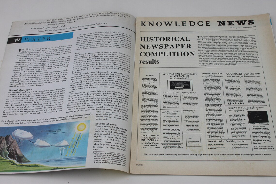 Knowledge children's magazine vintage 1960s factual | Etsy