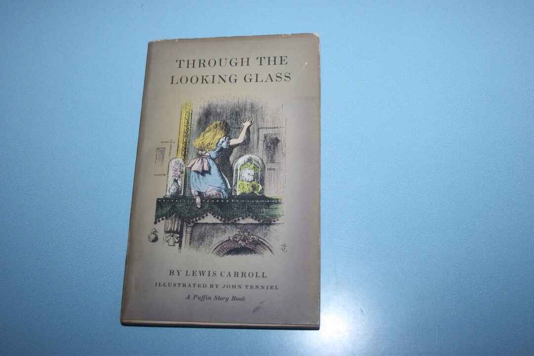Vintage Puffin Story Book Through the Looking Glass by Lewis - Etsy